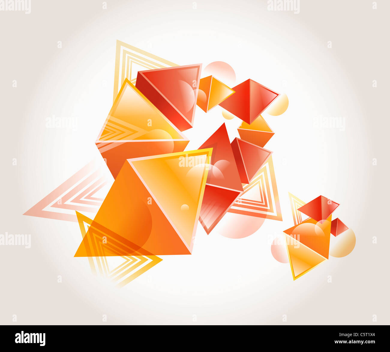 patterned three dimensions triangles Stock Photo - Alamy