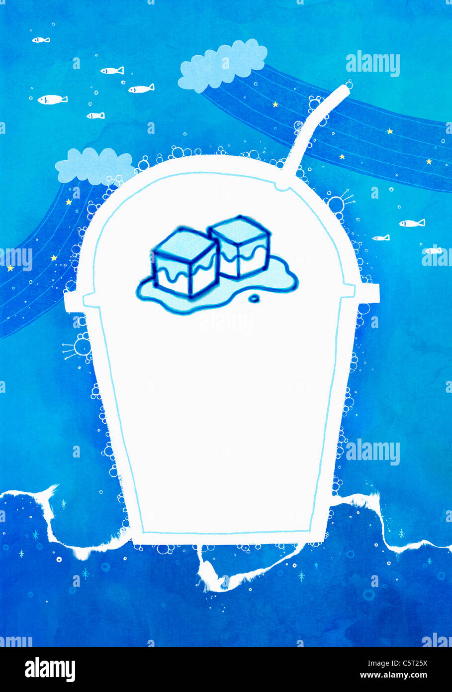 icecubes in cold beverage Stock Photo - Alamy