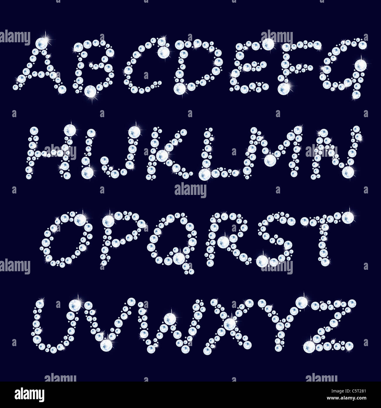 alphabet in calligraphy Stock Photo - Alamy