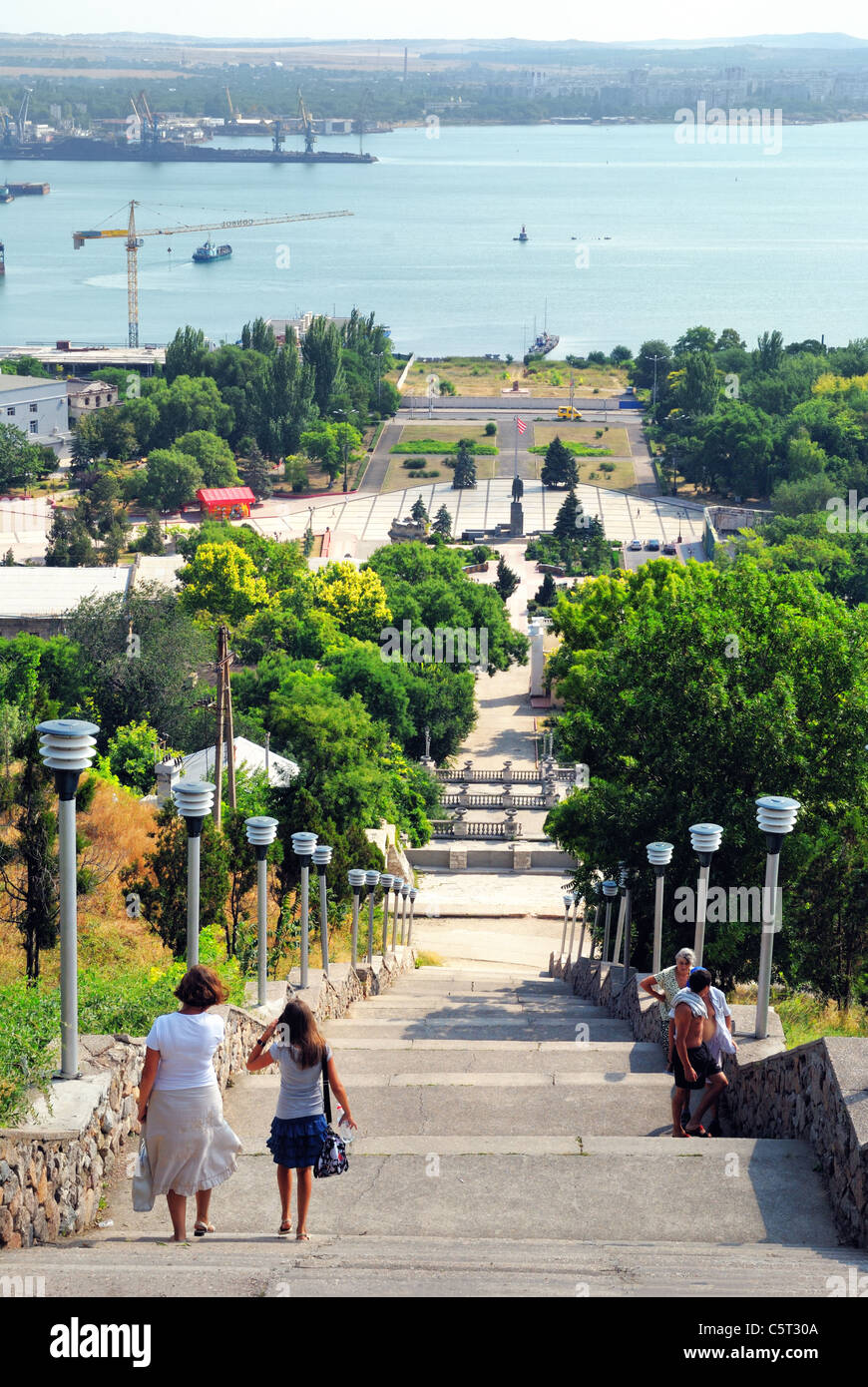 Great Mitridat Staircase, Kerch, Crimea, Ukraine Stock Photo - Alamy