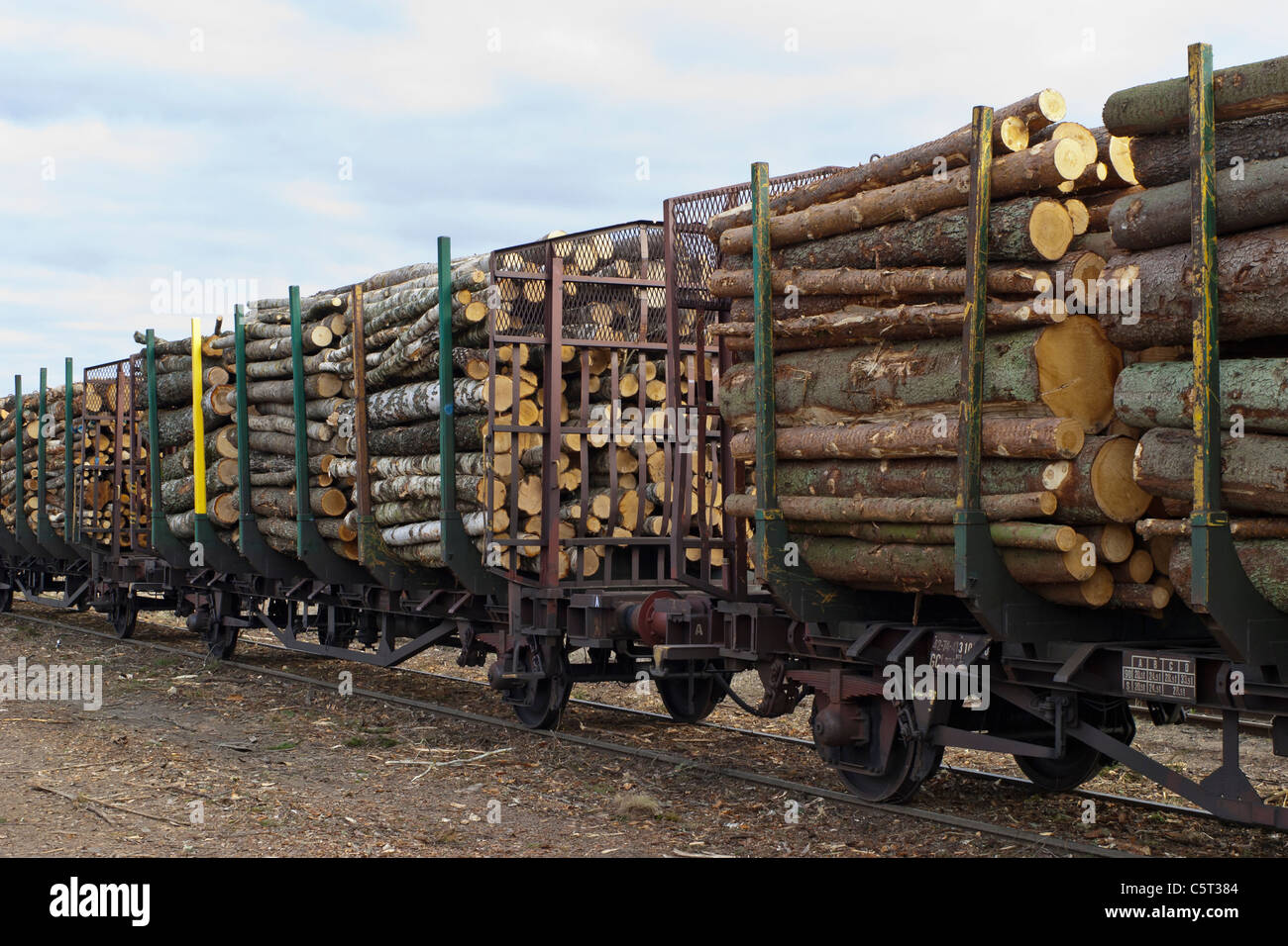 Log train hi-res stock photography and images - Alamy