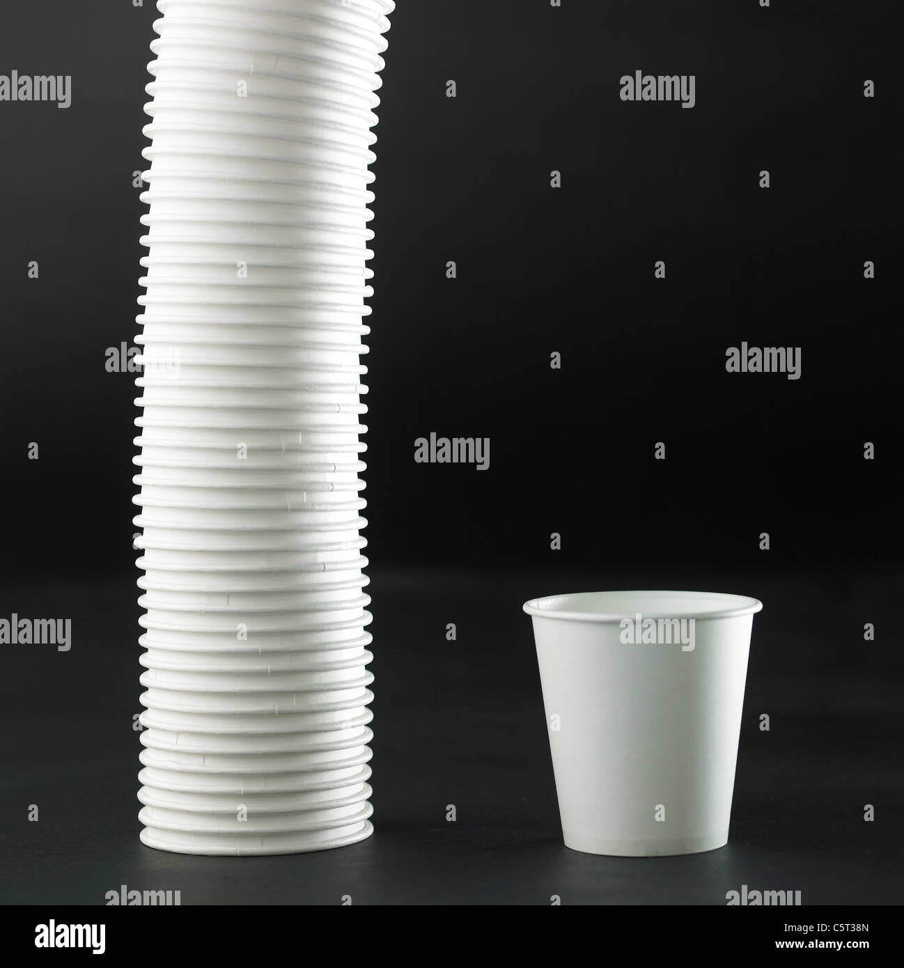 Piles of paper cups Stock Photo - Alamy