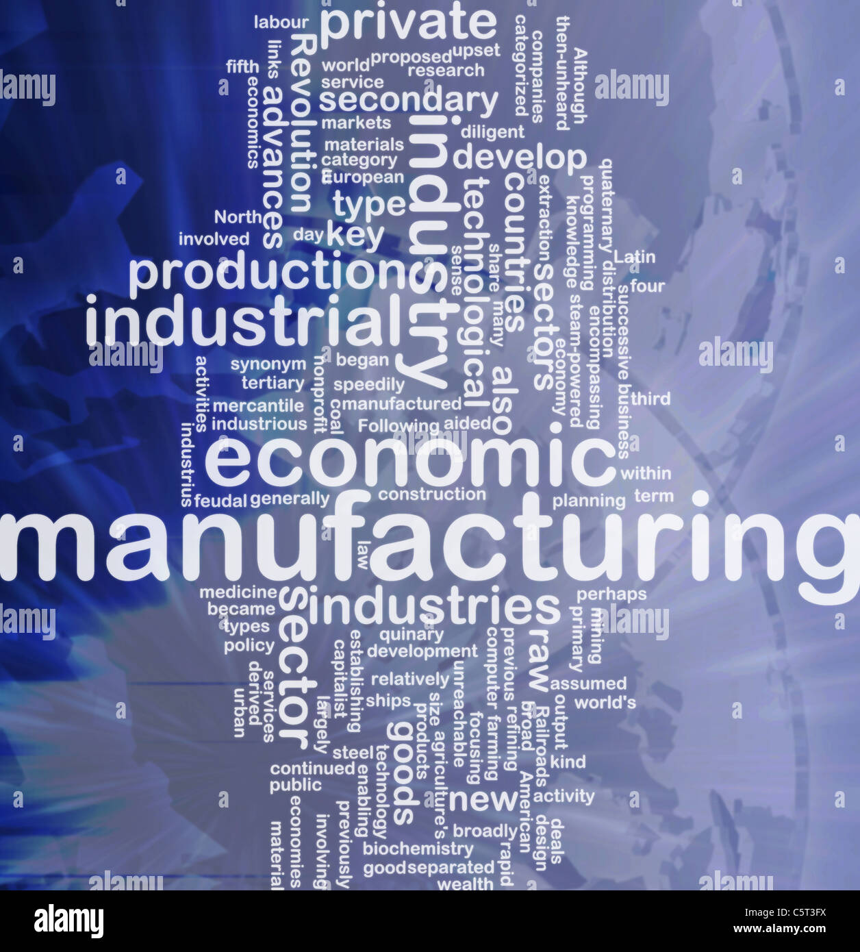 Word cloud concept illustration of manufacturing industry international ...