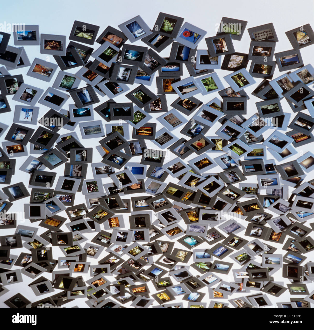 Slides on light box Stock Photo - Alamy