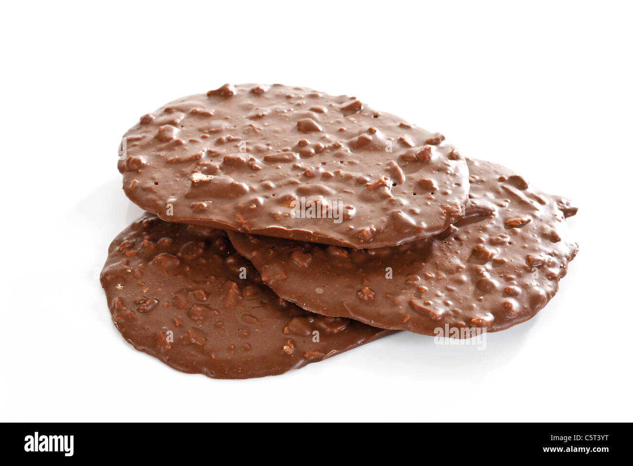 Three cookies in chocolate hi-res stock photography and images - Alamy