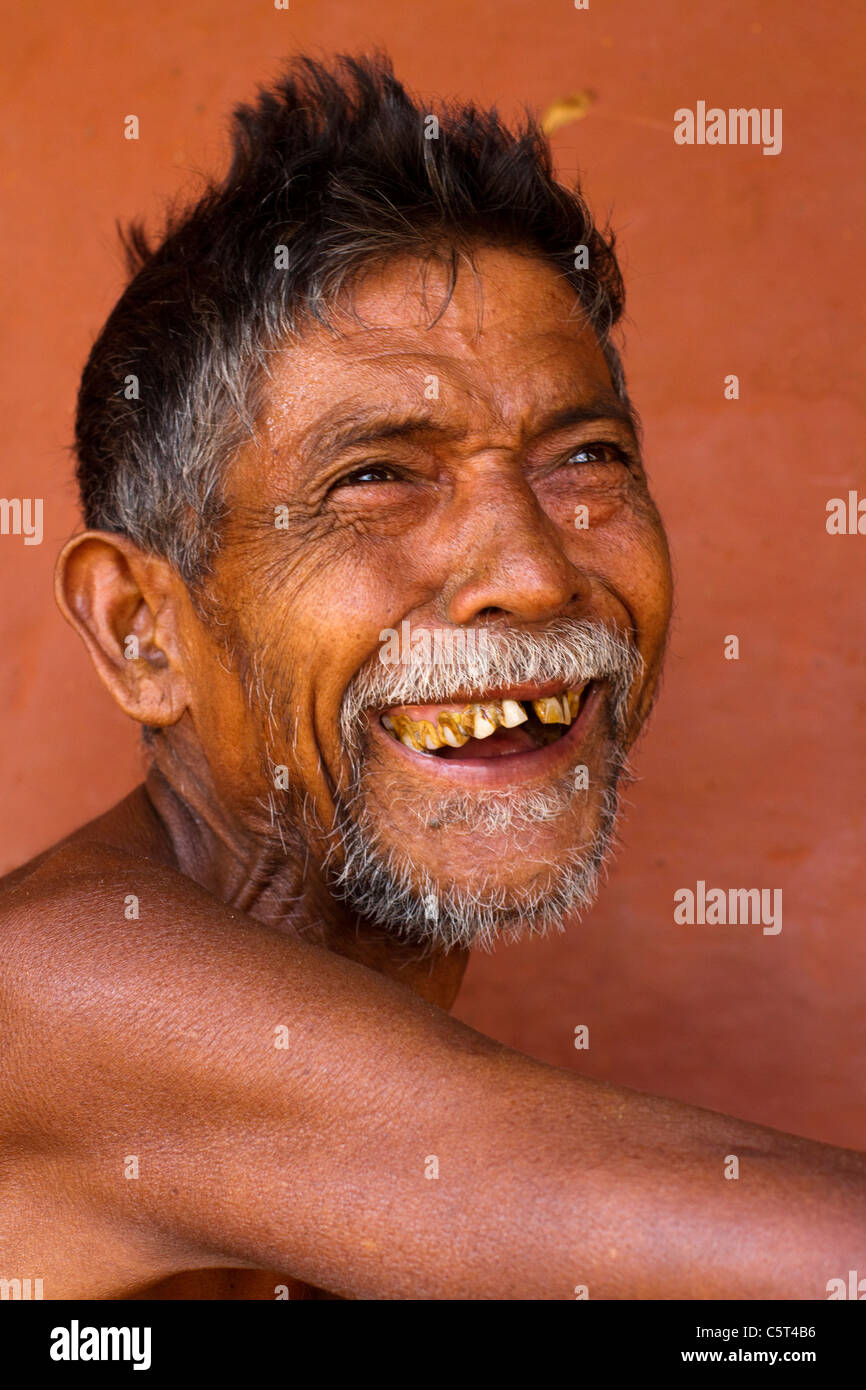 An Indian man laughing Stock Photo - Alamy