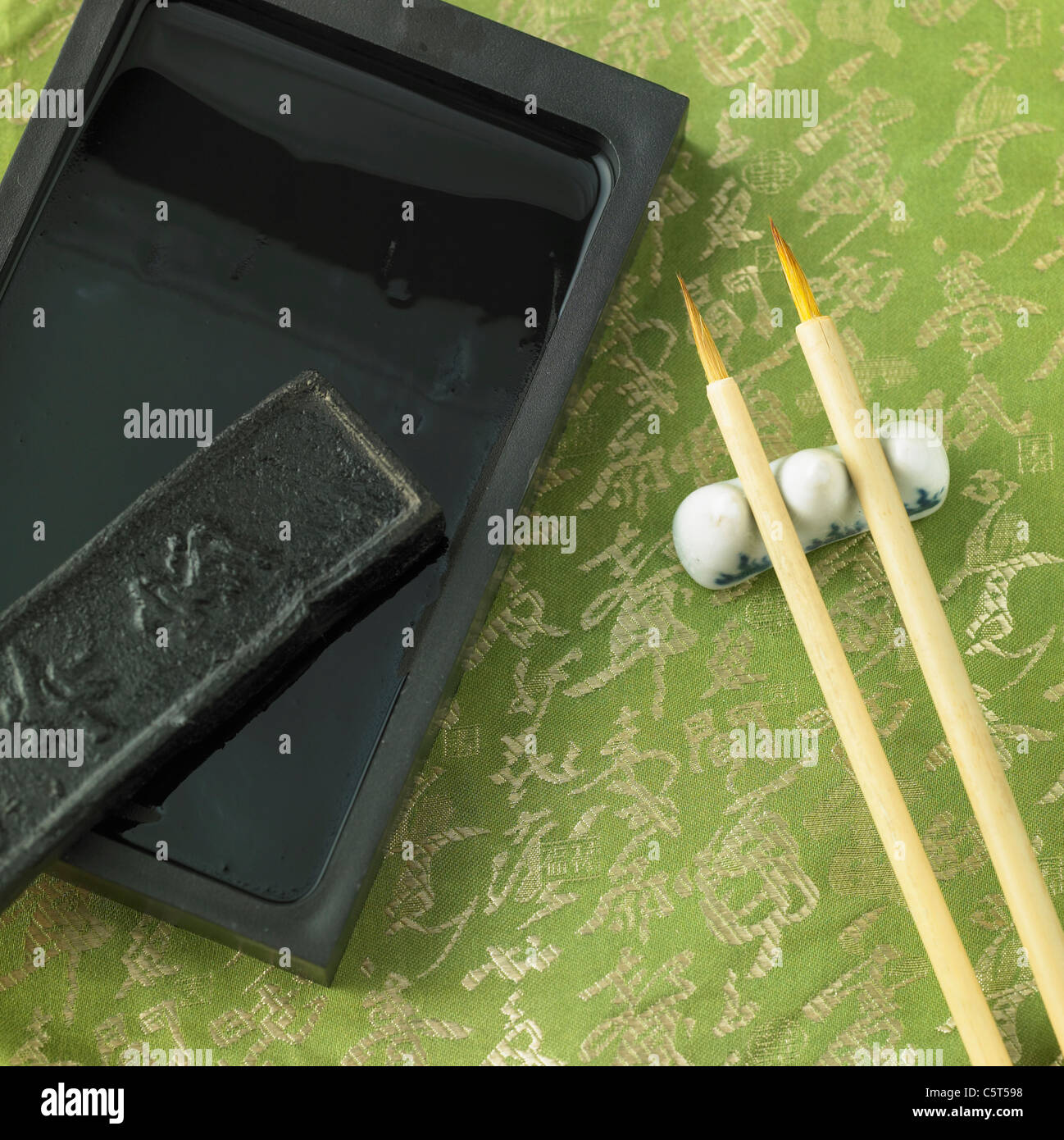 Korean traditional calligraphy tools Stock Photo - Alamy