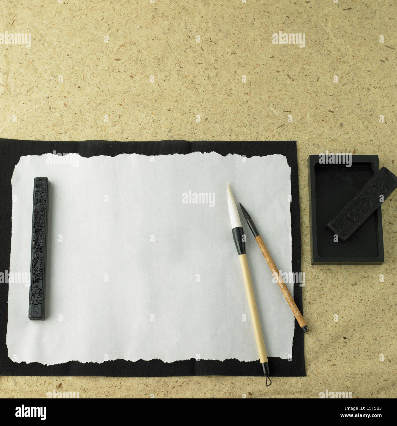 Korean traditional calligraphy tools Stock Photo - Alamy