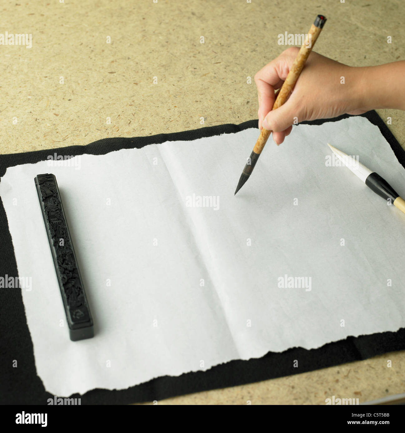 A person doing calligraphy Stock Photo - Alamy