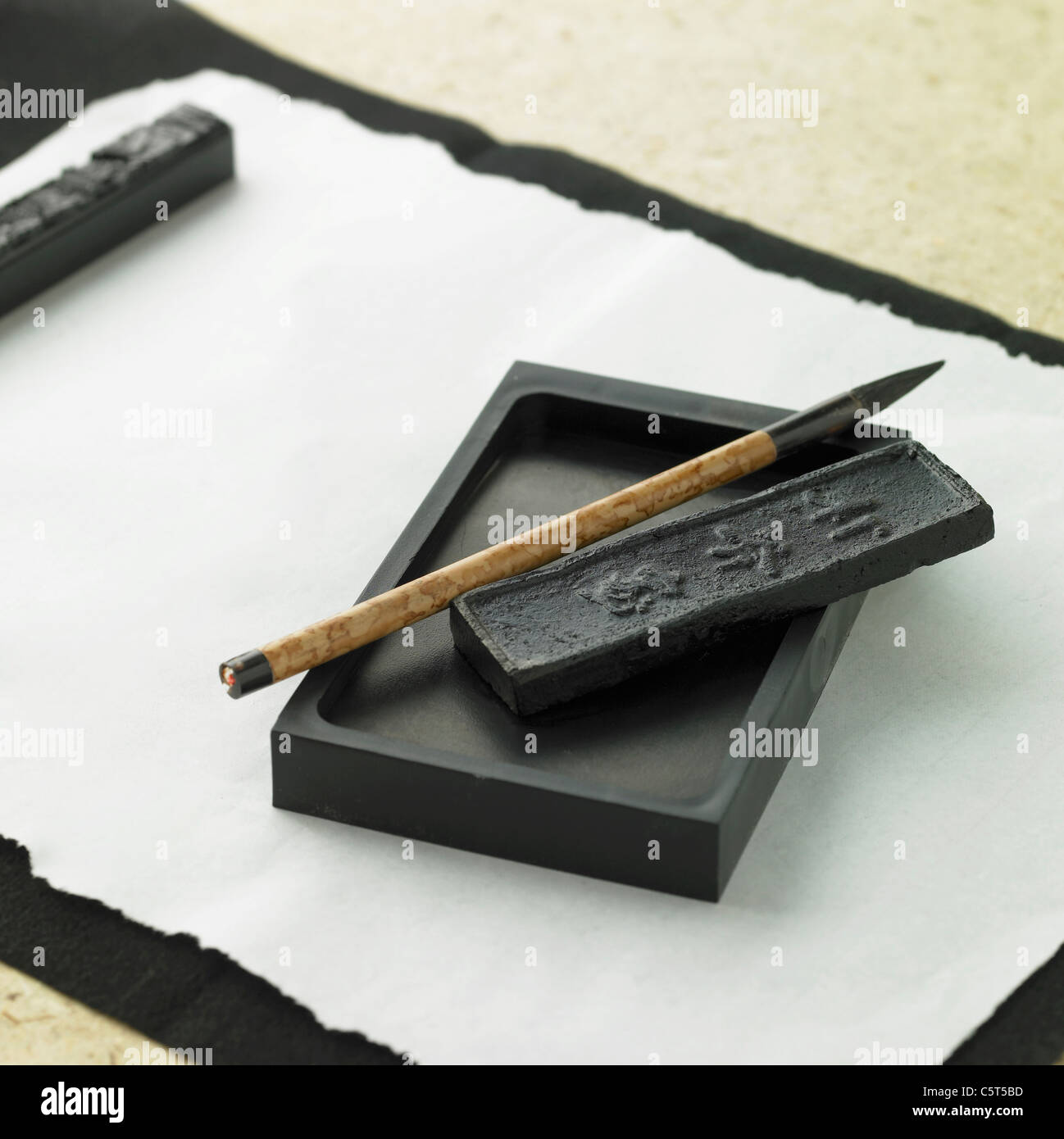 Korean traditional calligraphy tools Stock Photo - Alamy