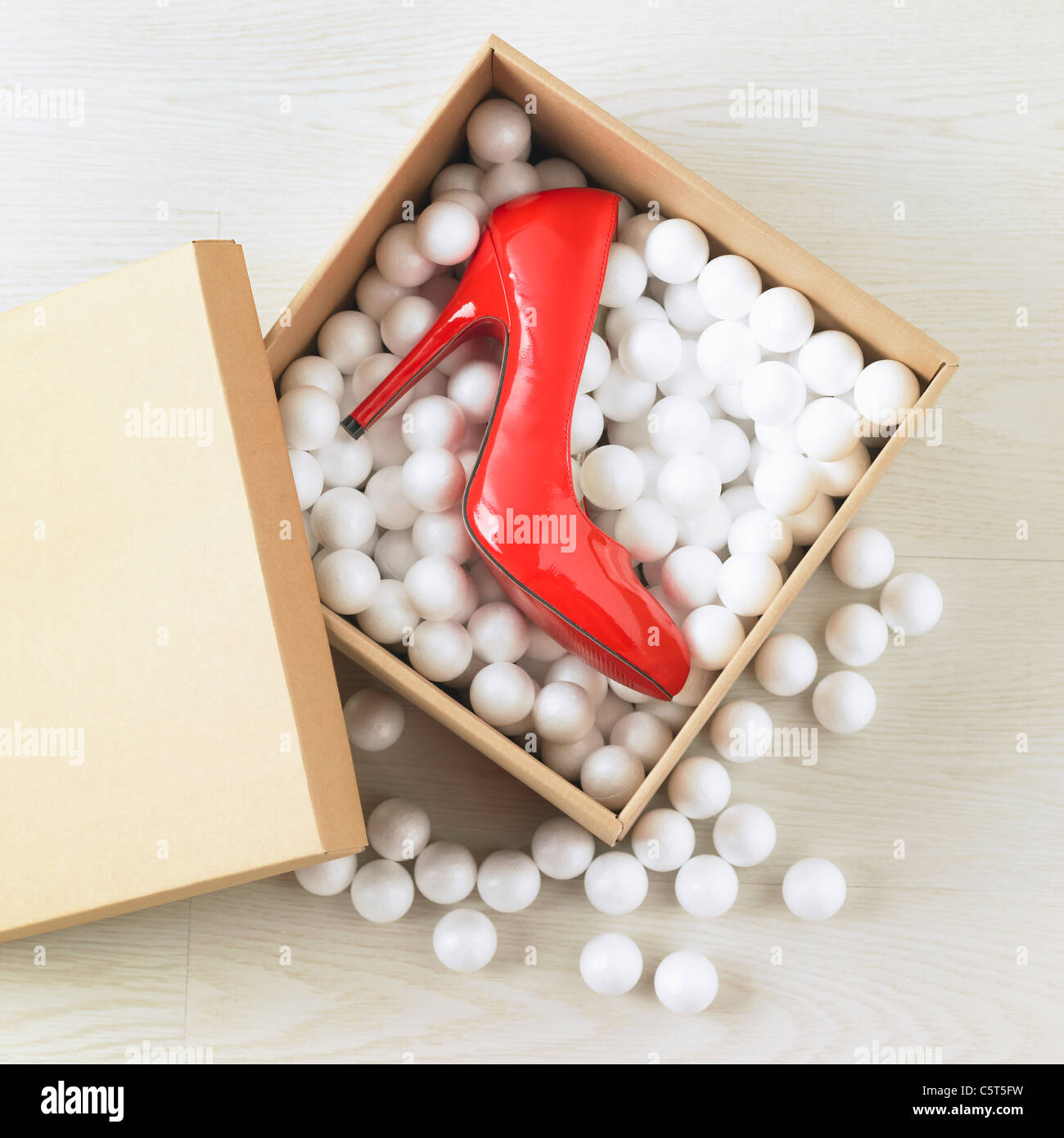 A shoe in a box Stock Photo - Alamy