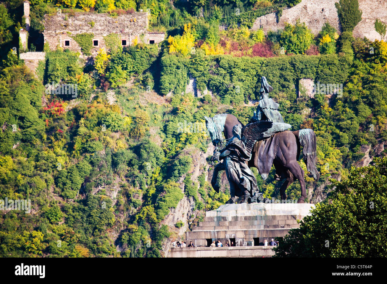 Statue kaiser wilhelm deutsches eck hi-res stock photography and images ...