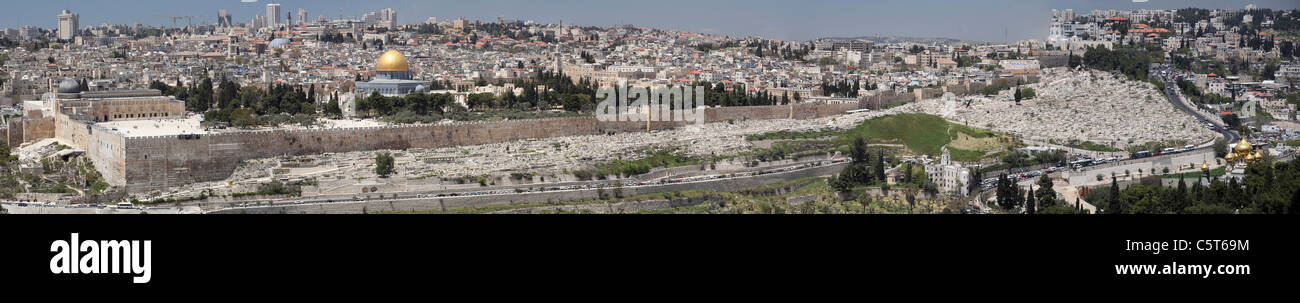 Israel, Jerusalem, View of the town, The Dome of rock Stock Photo - Alamy