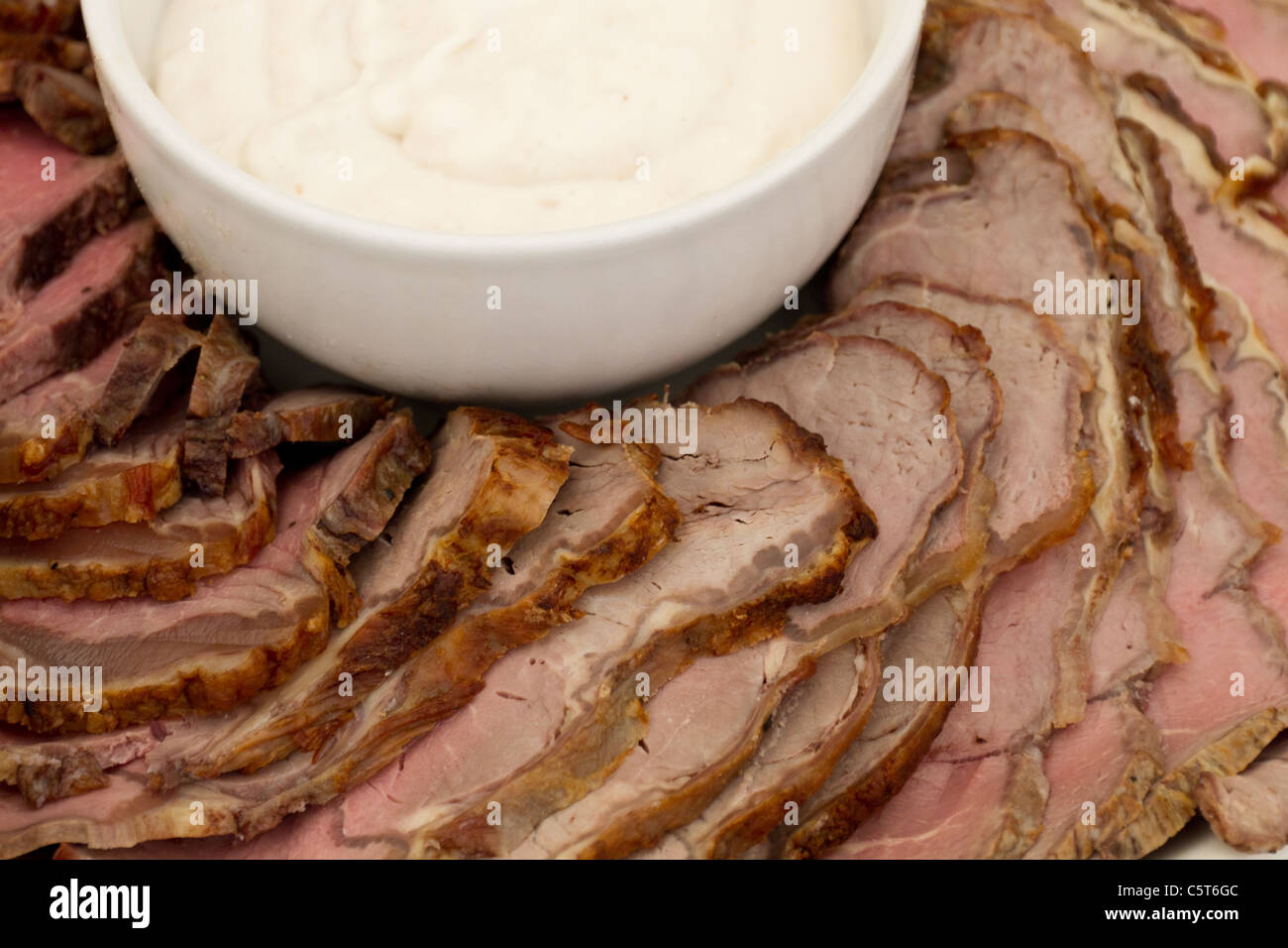 Buffet food Cooked beef Stock Photo - Alamy