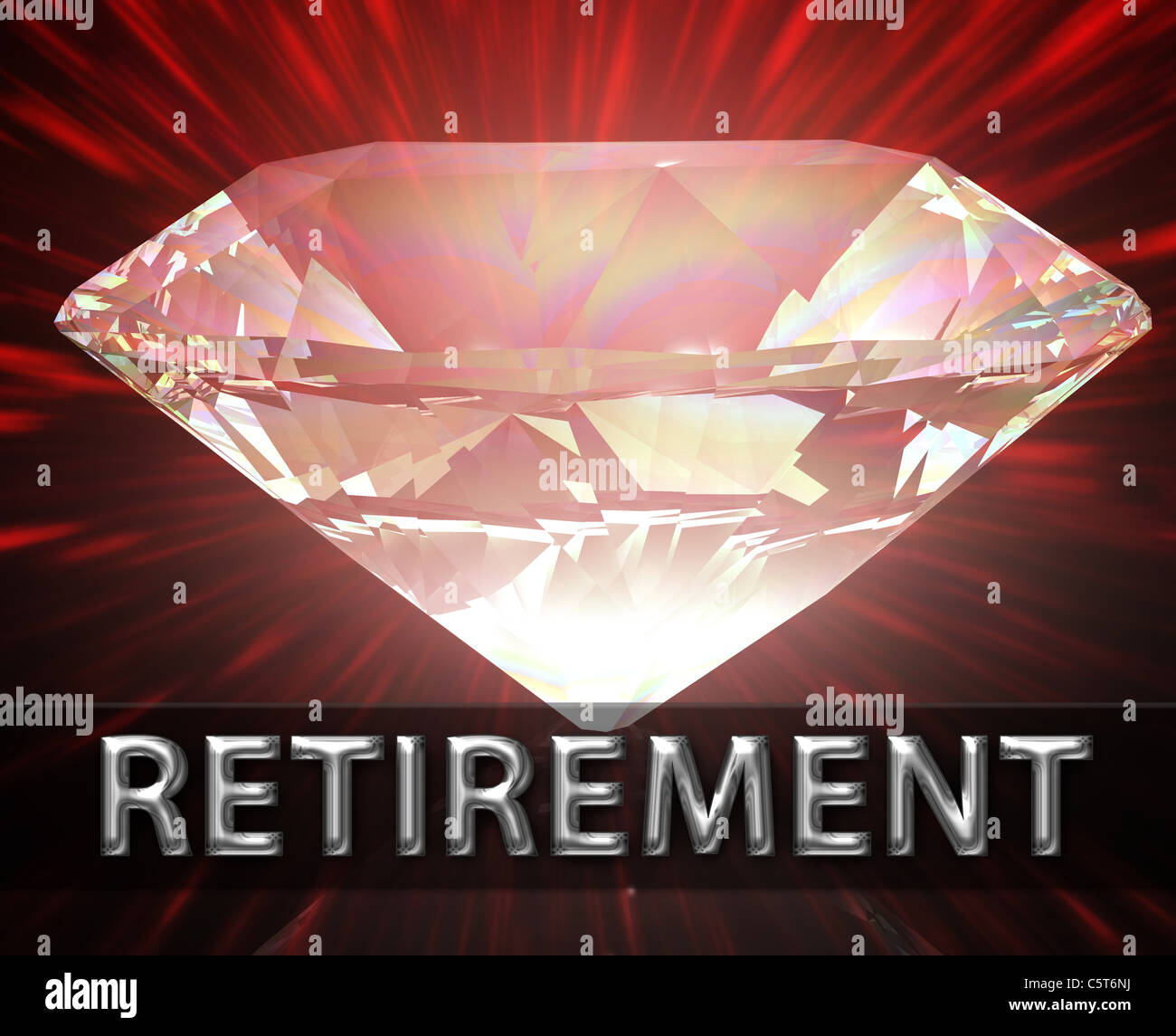 Luxury retirement wealth savings investment concept background diamond ...