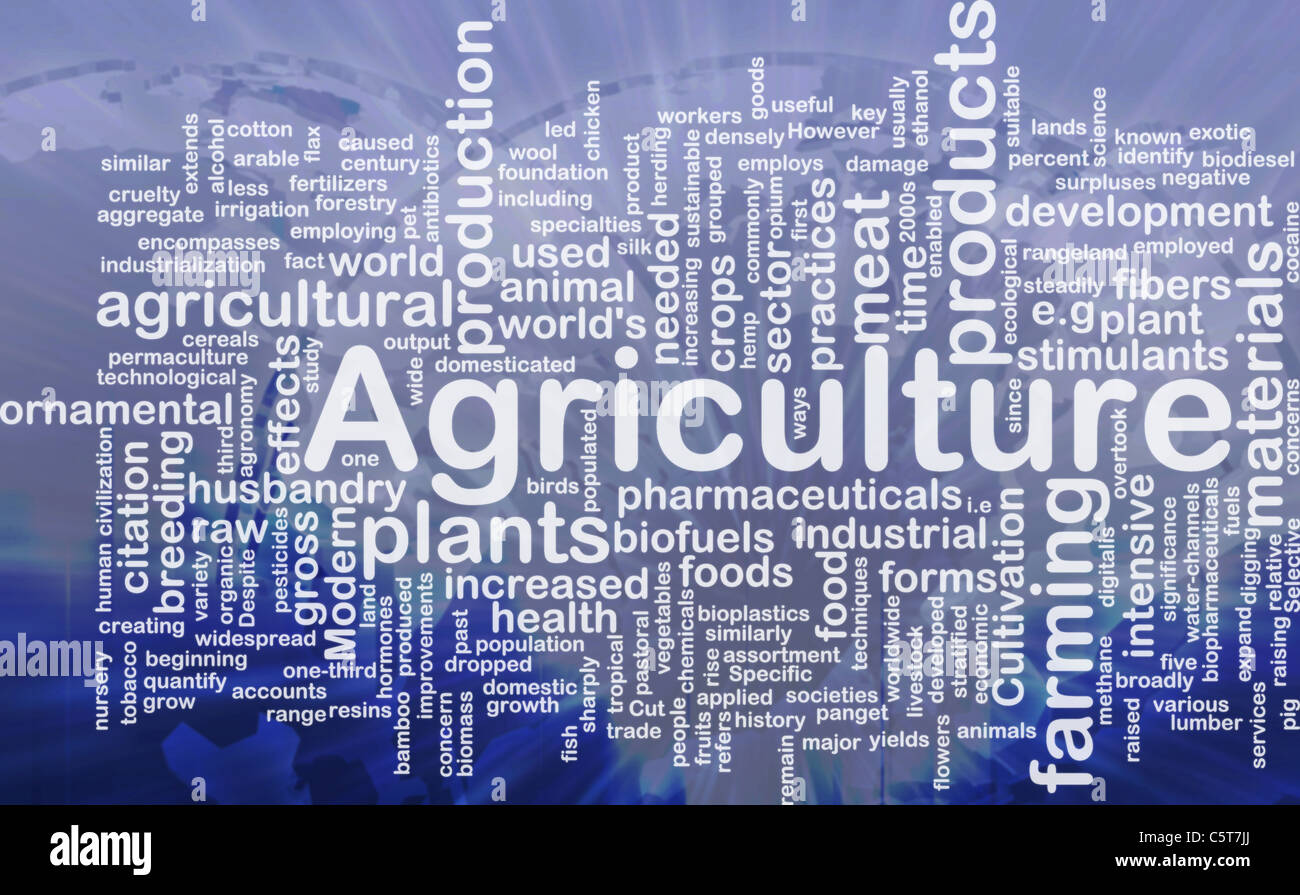 Word cloud concept illustration of agriculture farming international ...