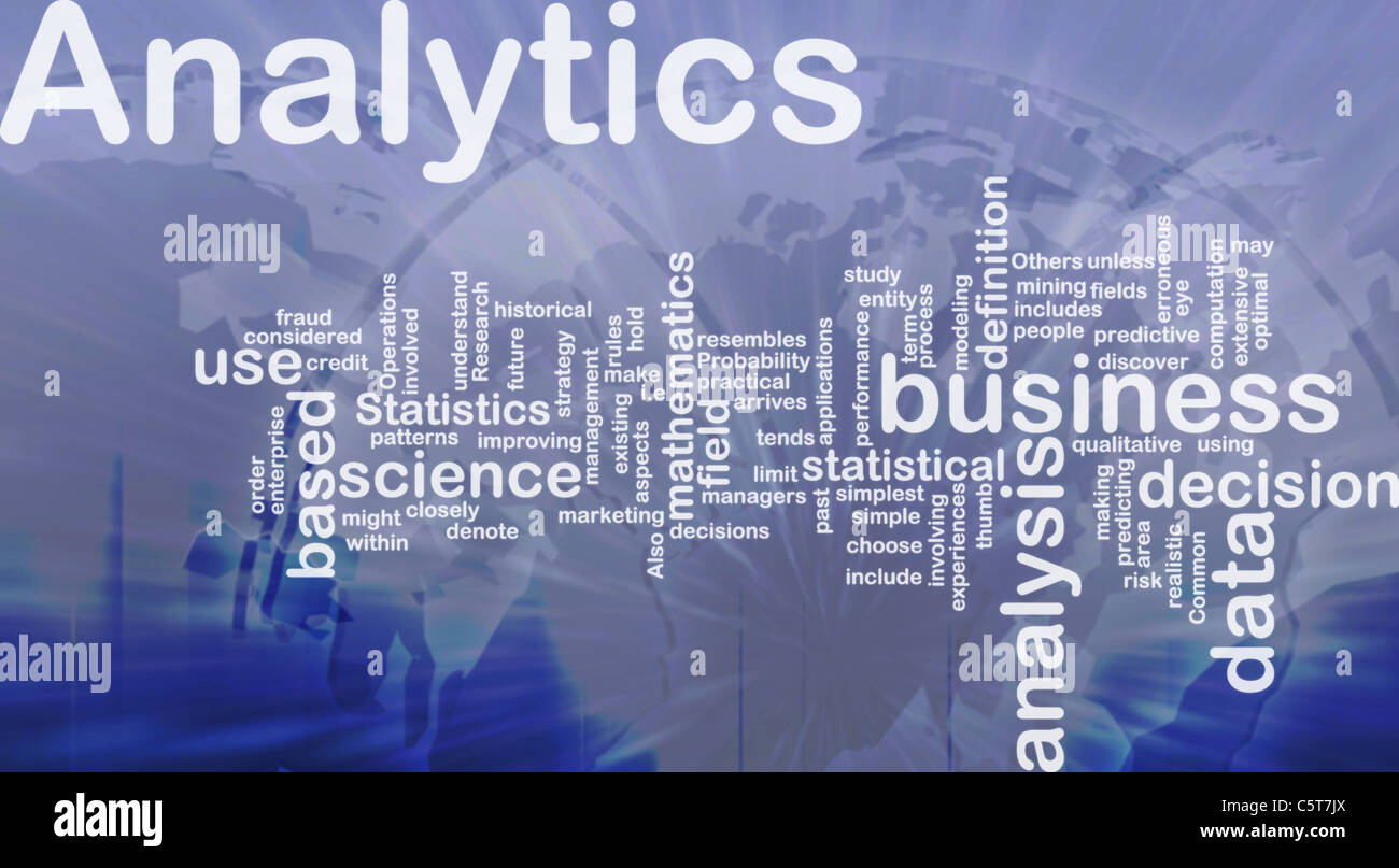 Background concept illustration of analytics business analysis ...