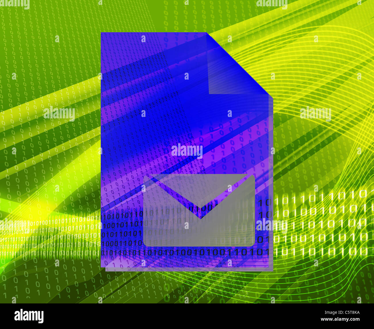 Document mail letter line graph types concept background illustration ...