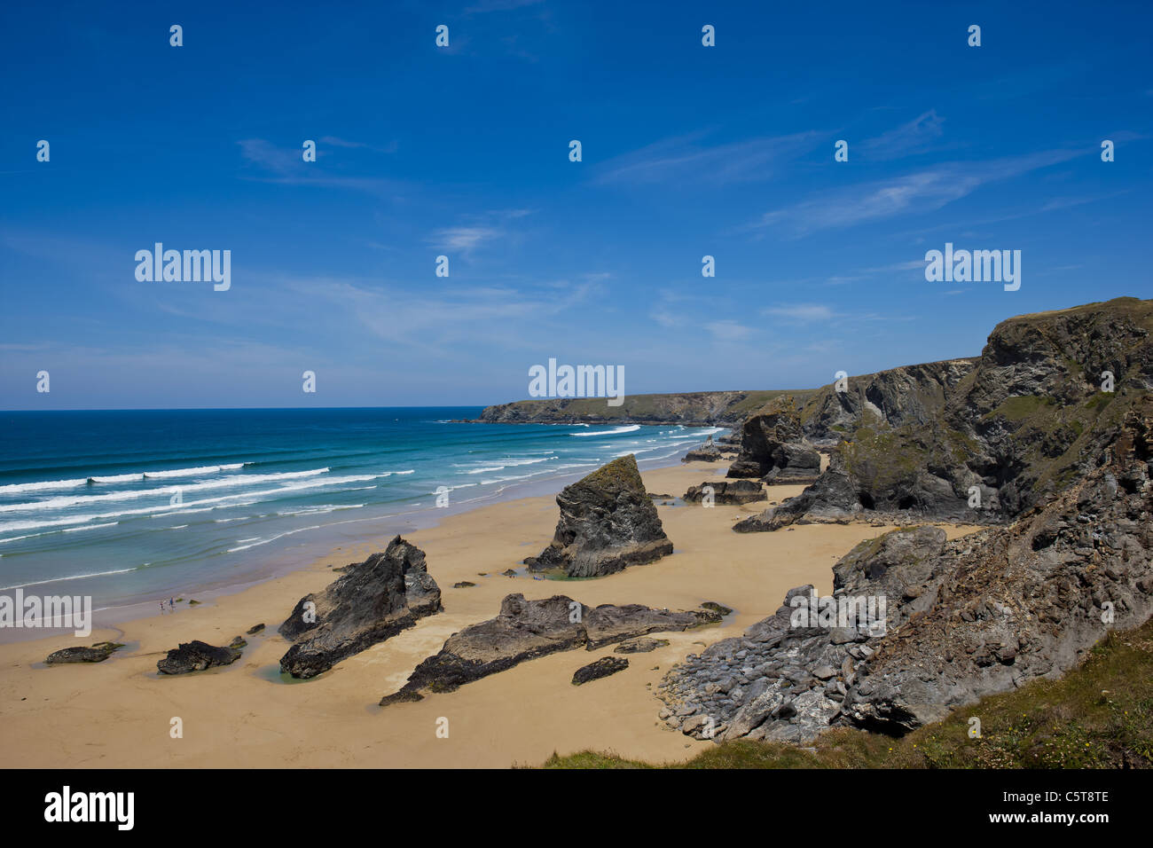 Diggorys island pentire steps hi-res stock photography and images - Alamy