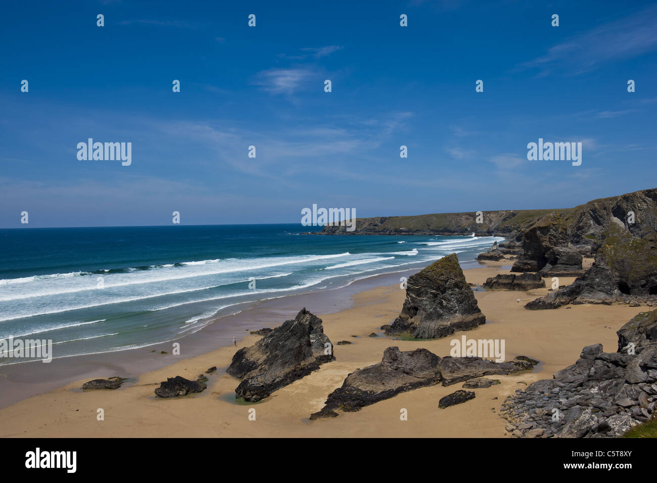 Diggorys island pentire steps hi-res stock photography and images - Alamy