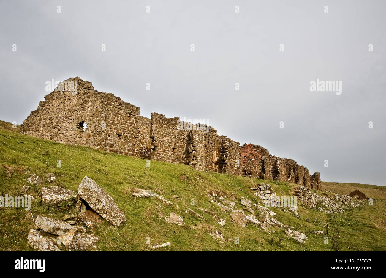 The mine mangers offices at the site of Rosedale East Mine Stock Photo ...