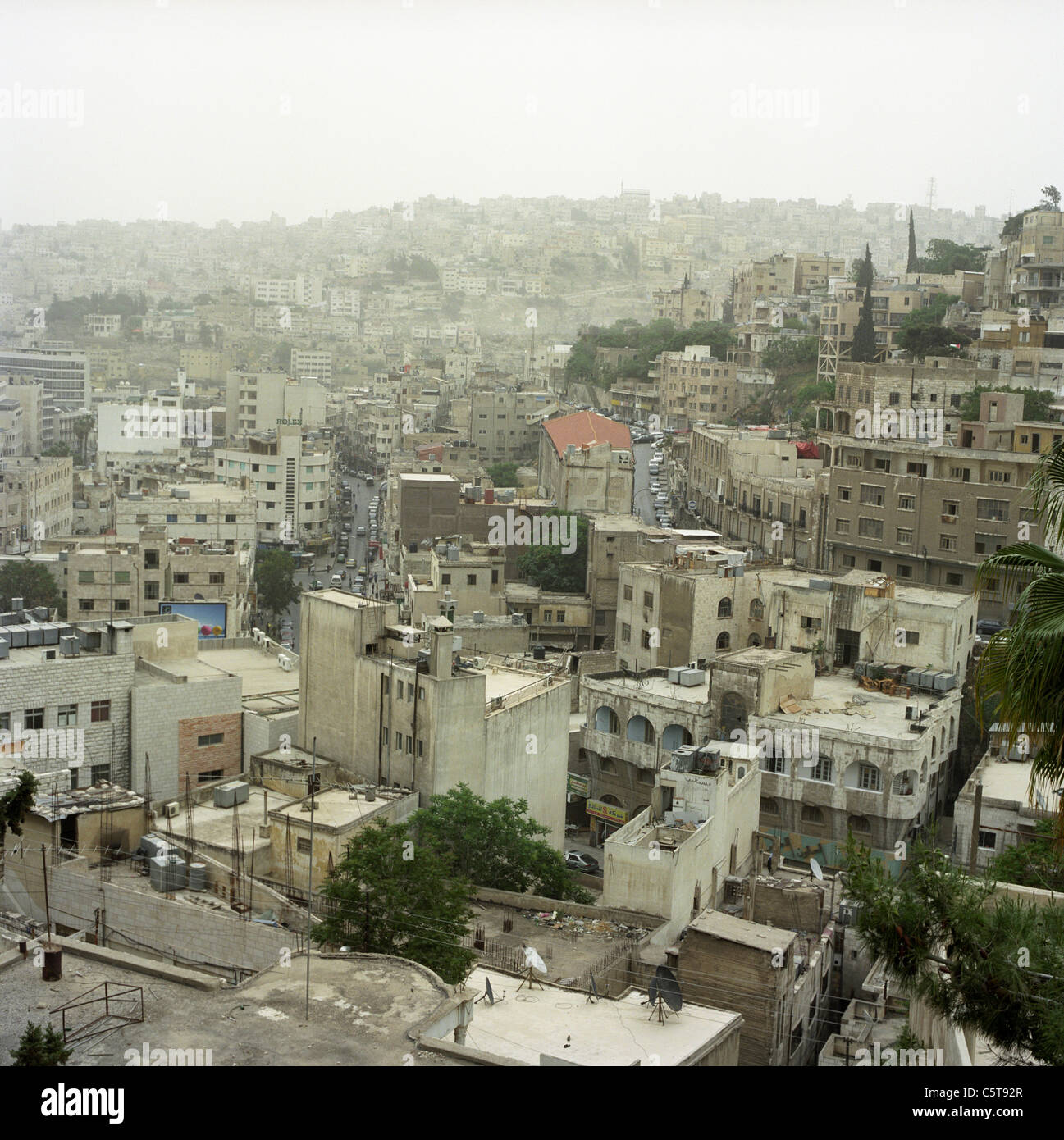 Jordan, Amman, elevated view Stock Photo - Alamy