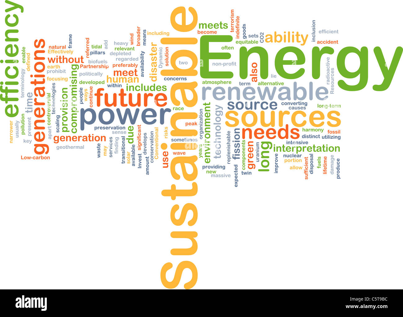 Background concept illustration of sustainable energy power Stock Photo ...