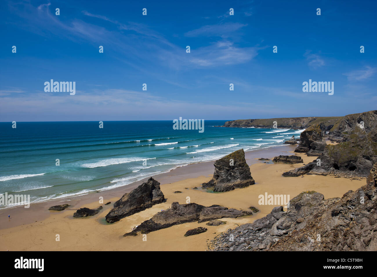 Diggorys island pentire steps hi-res stock photography and images - Alamy