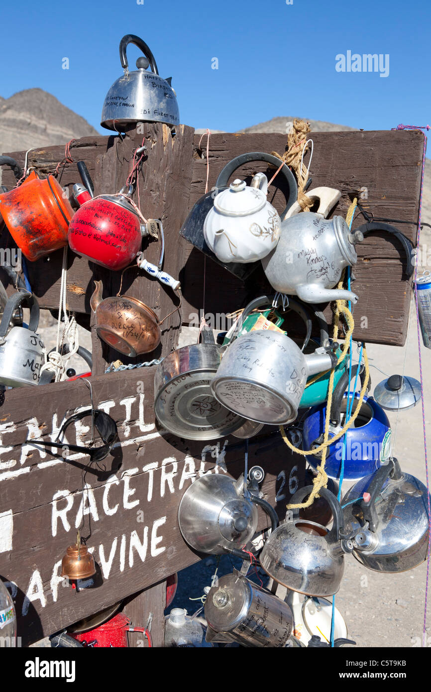 Tea Kettle Junction Death Valley National Park USA Stock Photo - Alamy