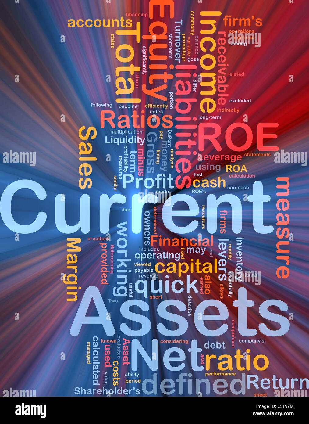Background concept wordcloud illustration of finance current assets ...