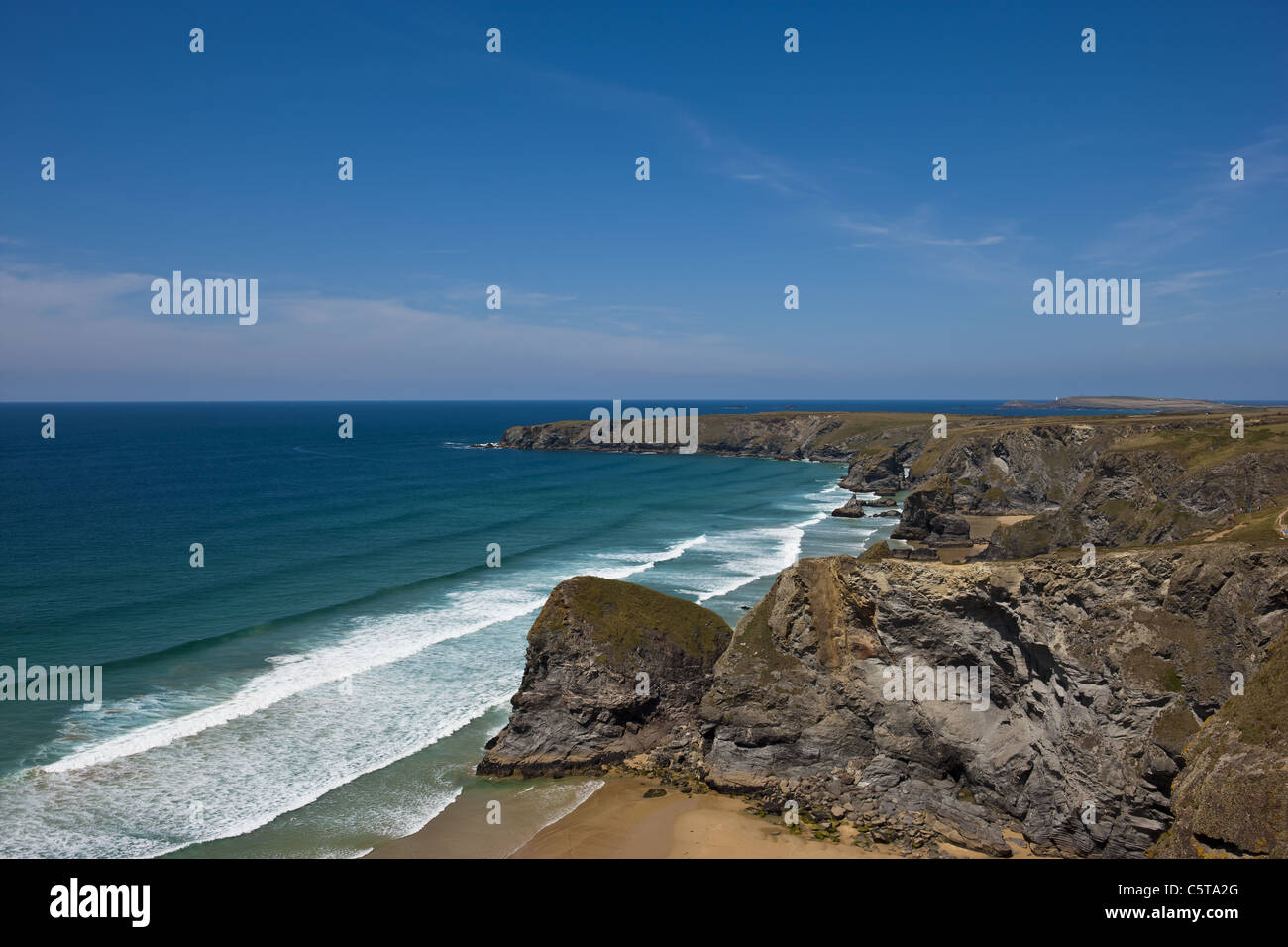Pentire steps hi-res stock photography and images - Alamy