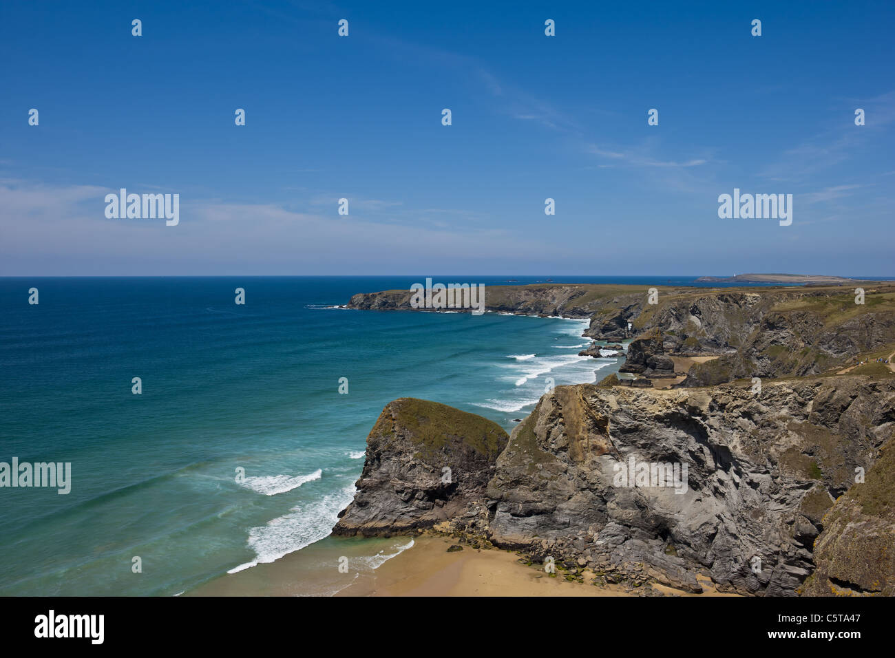 Diggorys island pentire steps hi-res stock photography and images - Alamy