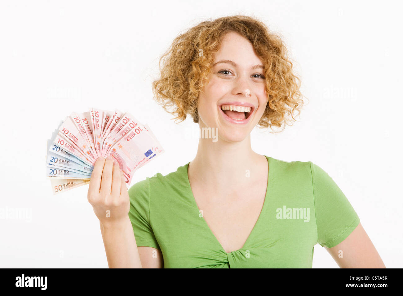 Woman euro banknote hi-res stock photography and images - Alamy