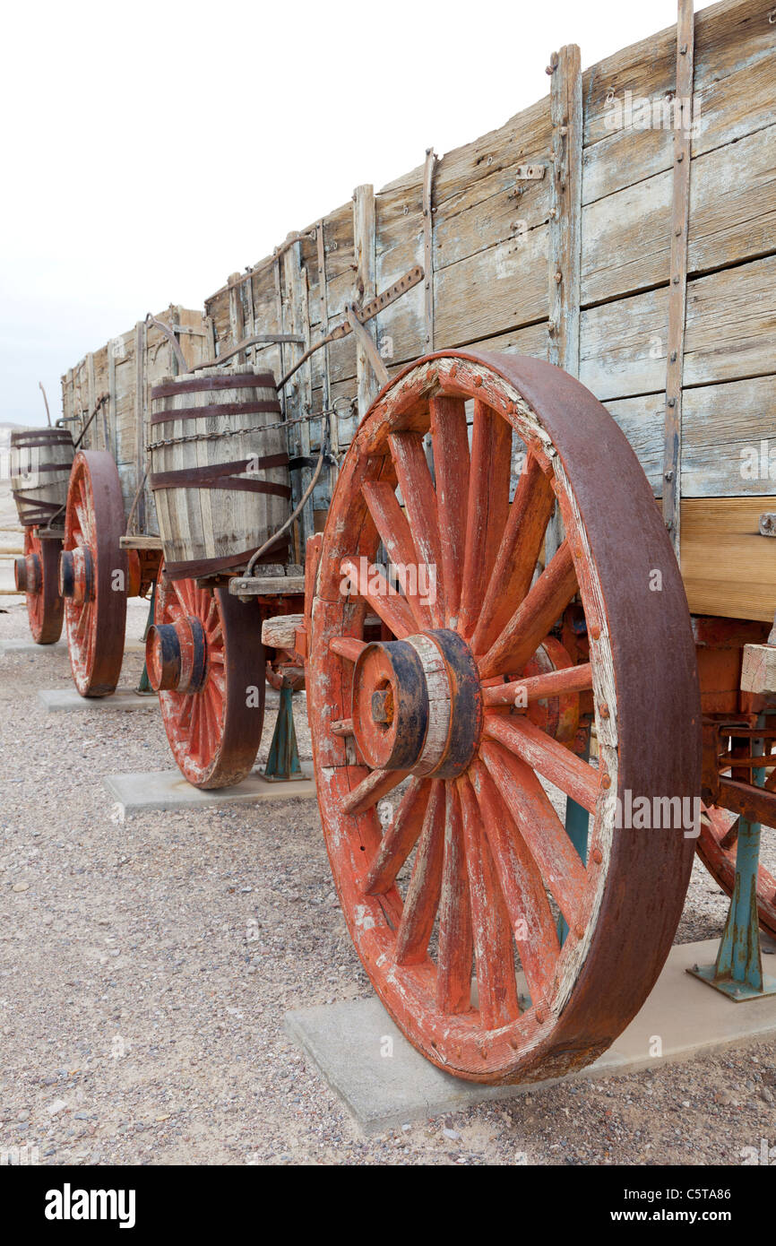 Borax 20 mule wagon train Death Valley USA Stock Photo - Alamy
