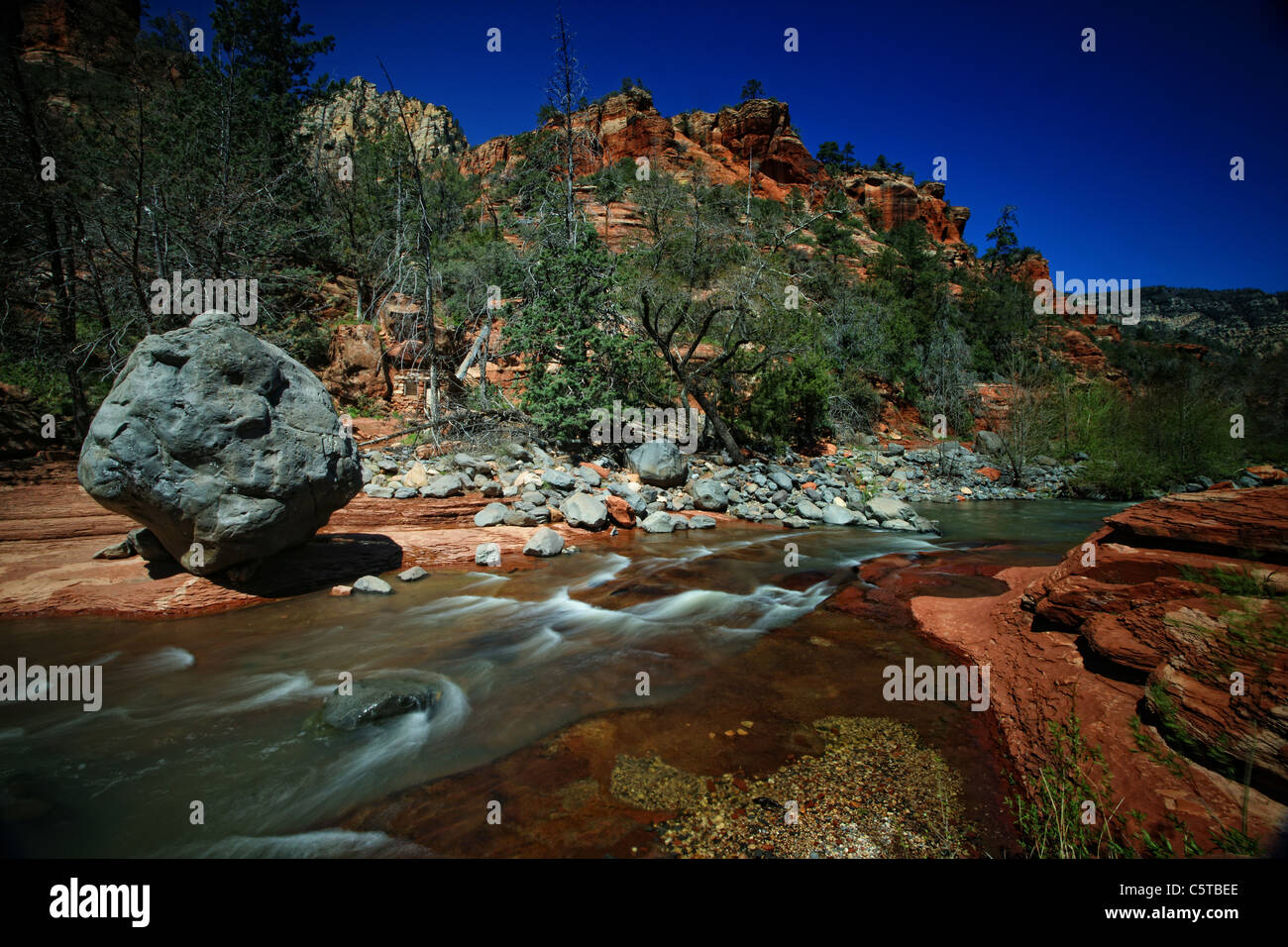 slide rock state park in oak creek canyon, sedona, arizona, usa Stock ...