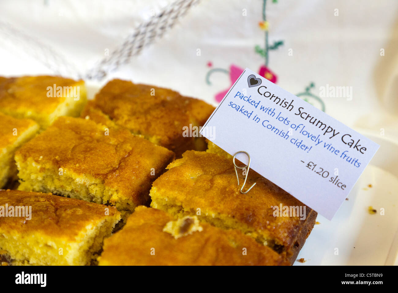 Cornish Scrumpy Cake for sale Stock Photo - Alamy