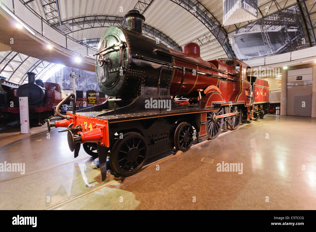 4-4-4 Irish steam train in the Ulster Transport Museum, Cultra Stock ...