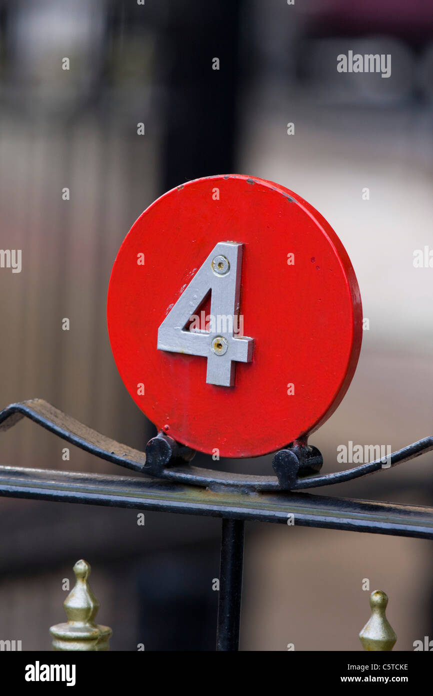 04 character number numbers photograph red Stock Photo - Alamy