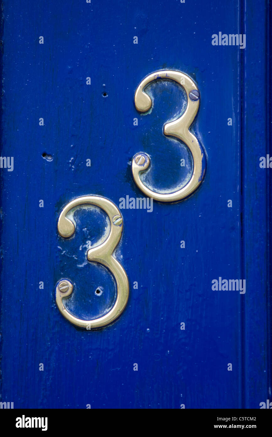 Brass numbers hi-res stock photography and images - Alamy