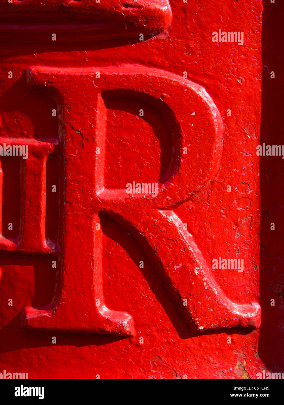Character R alphabet character letter outside red Stock Photo - Alamy