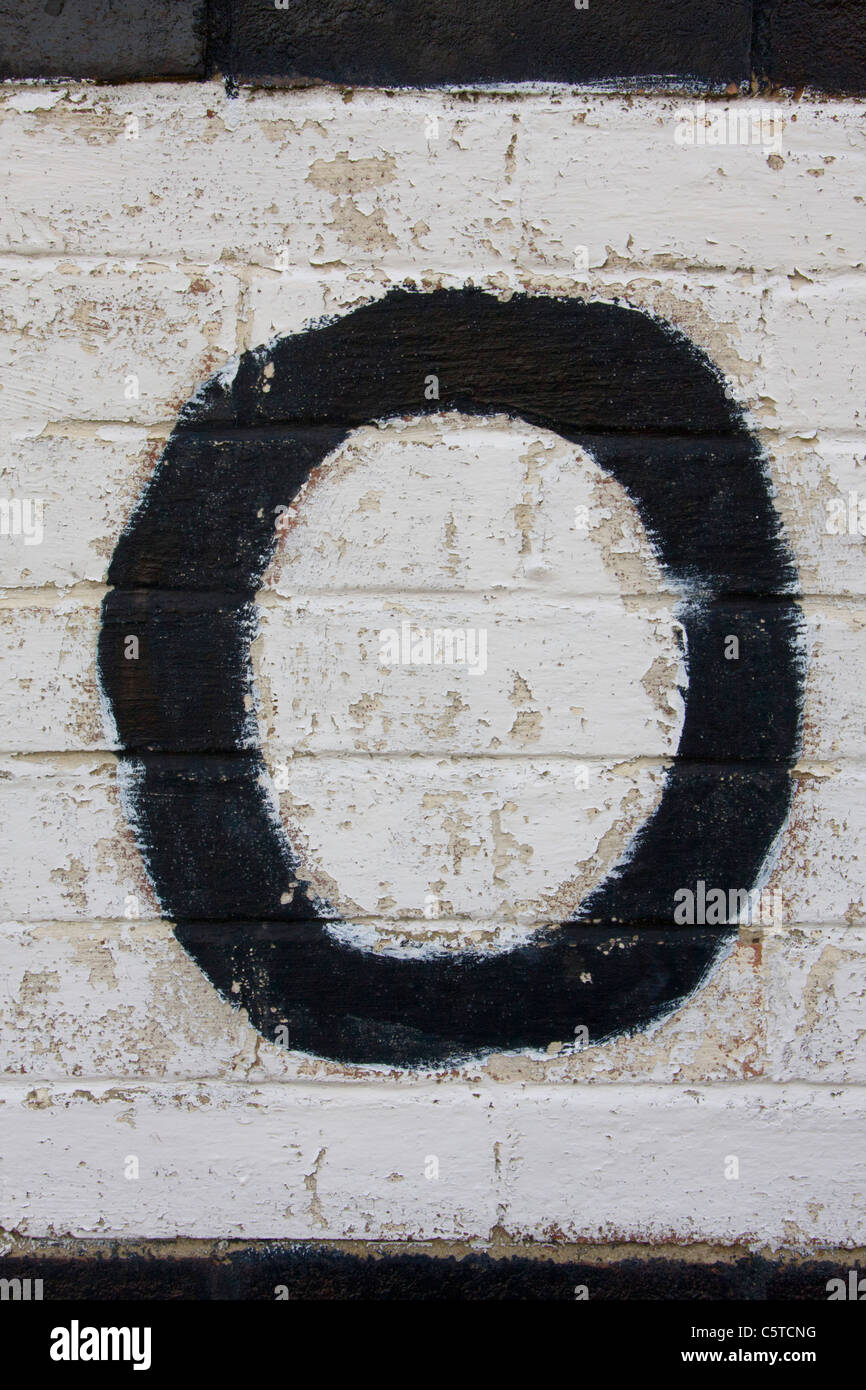 Character O alphabet character letter outside sign Stock Photo - Alamy
