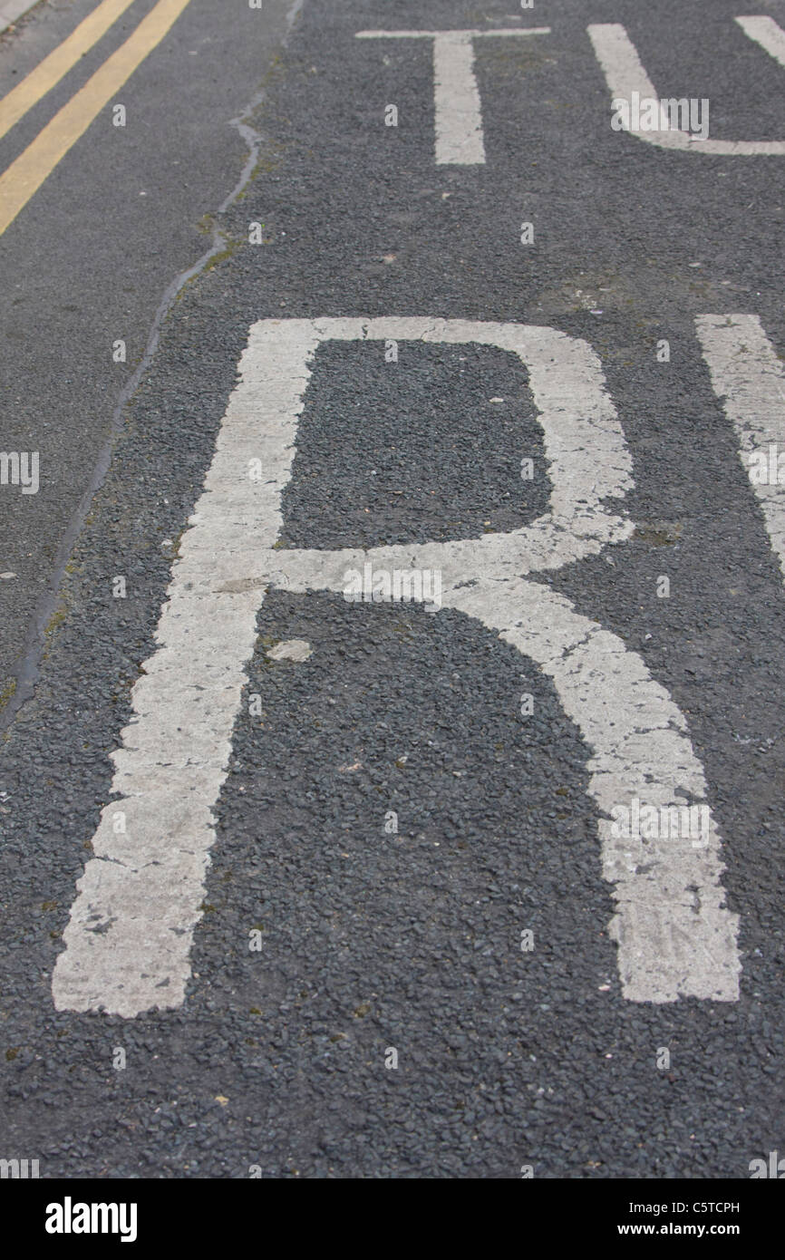 Character R alphabet character letter outside sign Stock Photo - Alamy