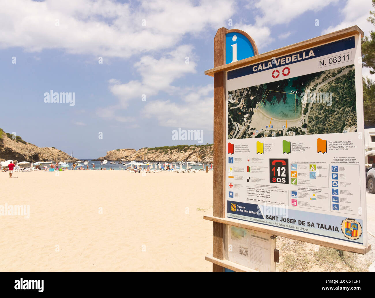 Beach bay resort ibiza map sign hi-res stock photography and images - Alamy