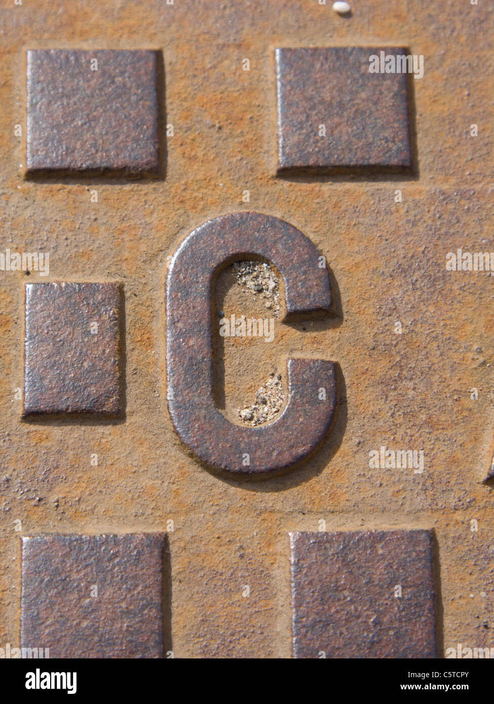 C Character alphabet character letter outside sign Stock Photo - Alamy