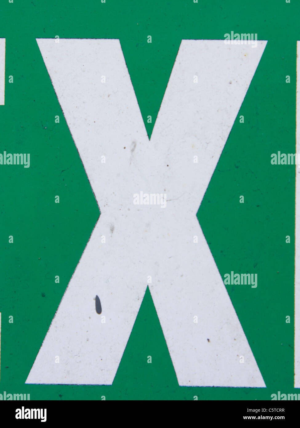Character X alphabet character letter outside sign Stock Photo - Alamy