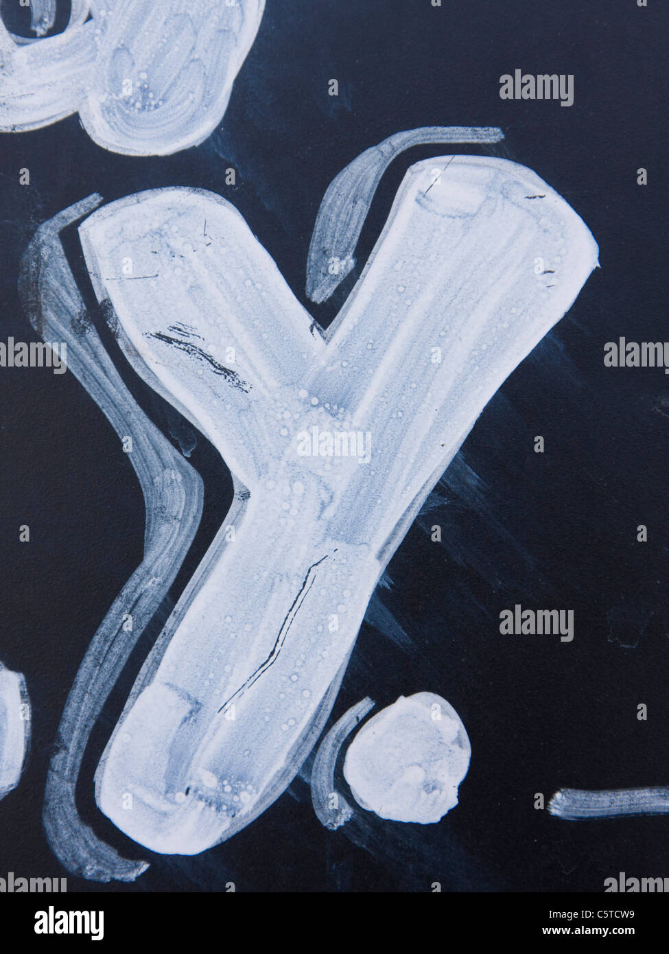 Character Y alphabet character letter outside sign Stock Photo - Alamy
