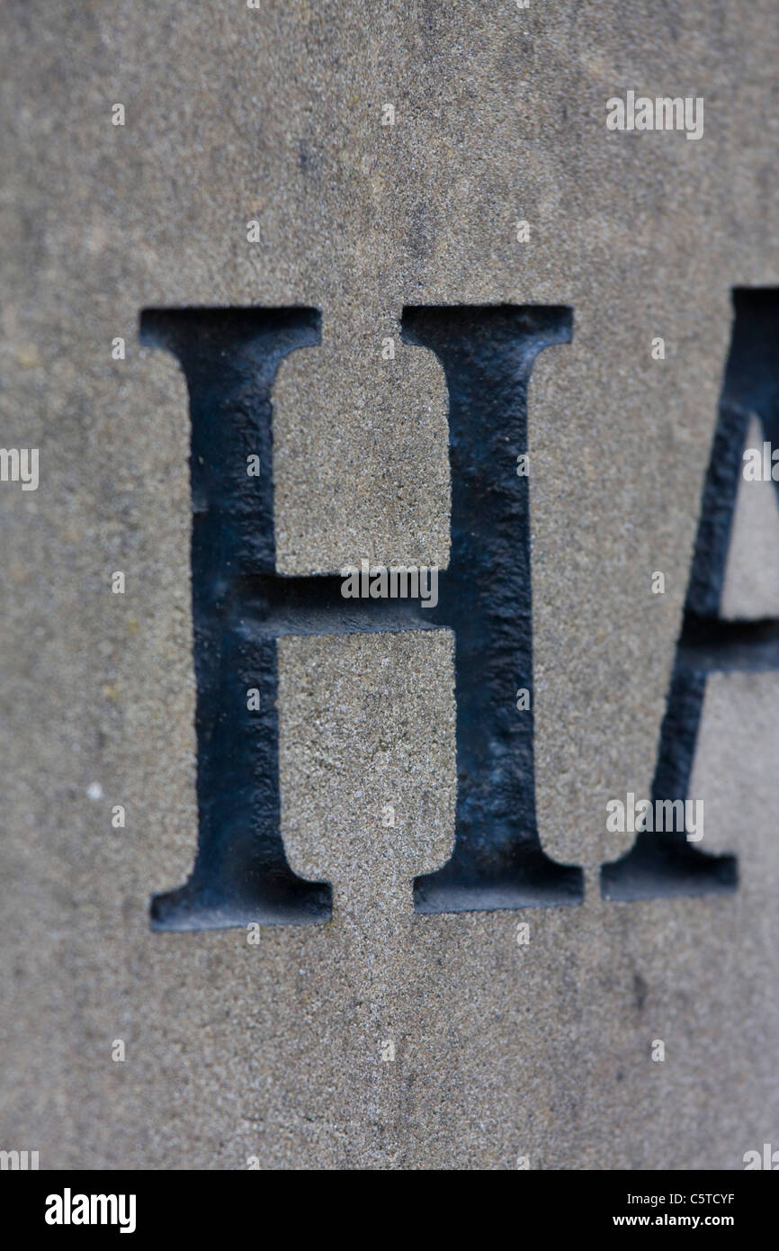 alphabet character outside photograph sign signs Stock Photo - Alamy