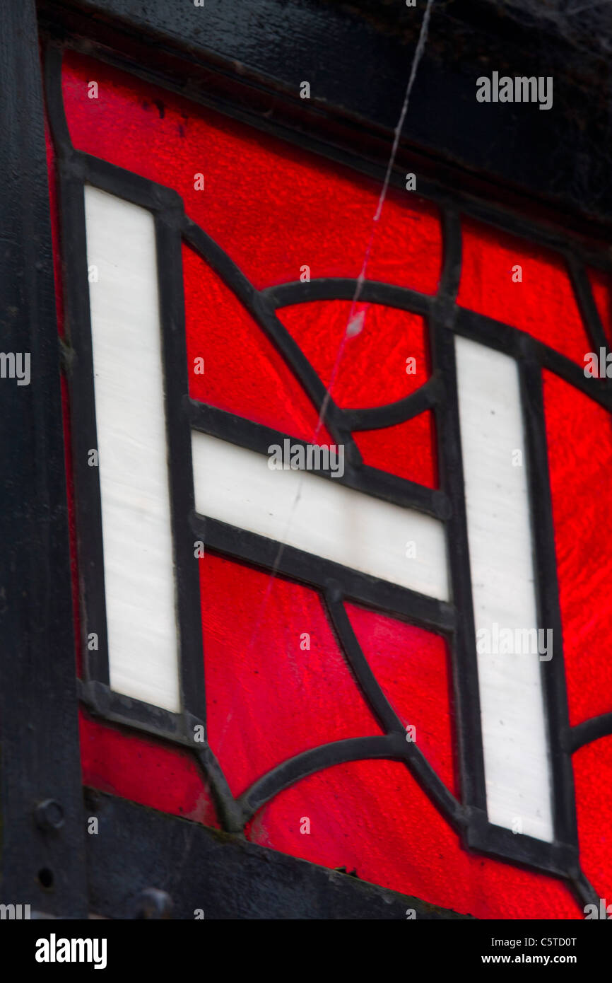 alphabet character outside photograph red sign H Stock Photo - Alamy