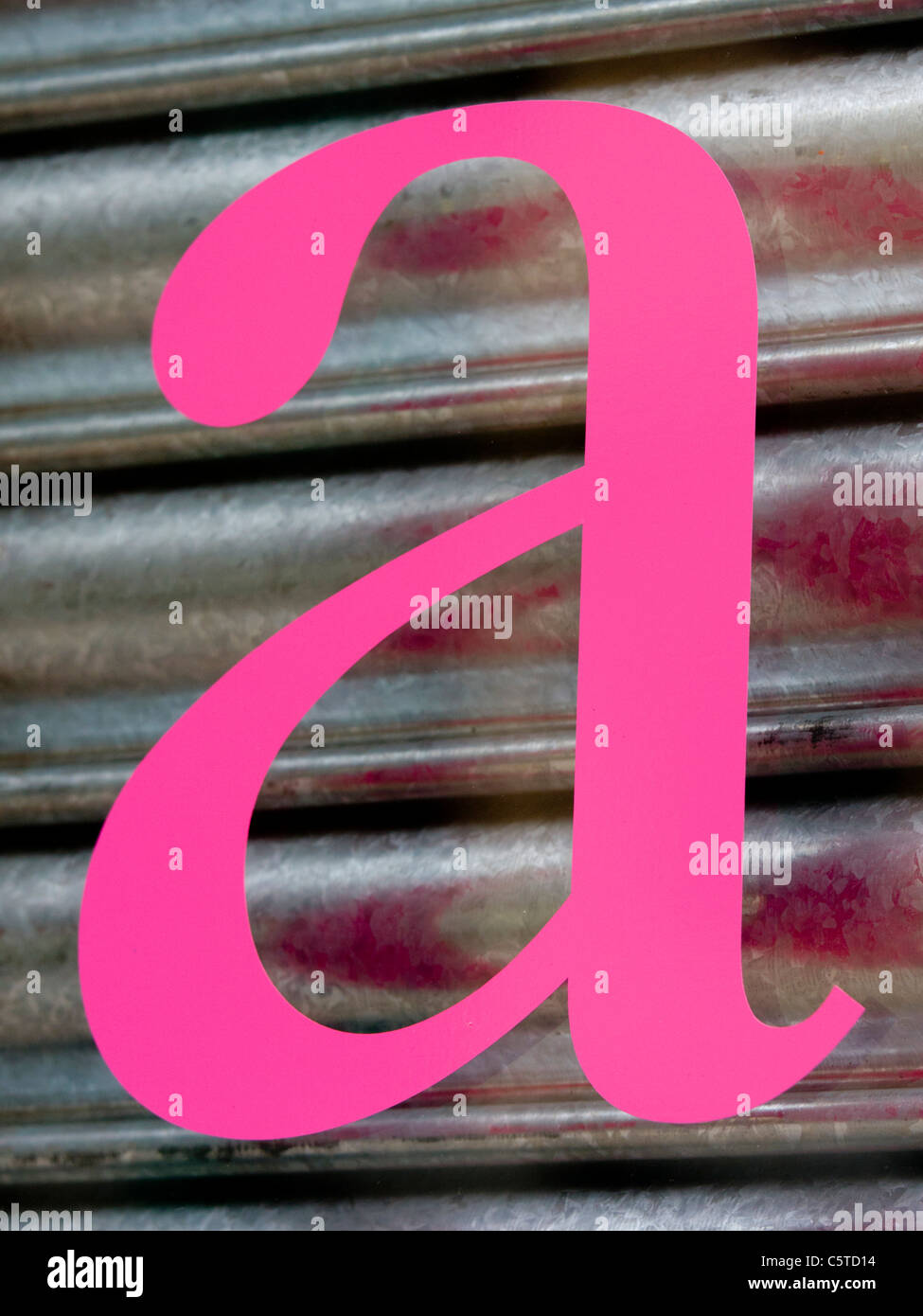 A Character alphabet character letter outside sign Stock Photo - Alamy