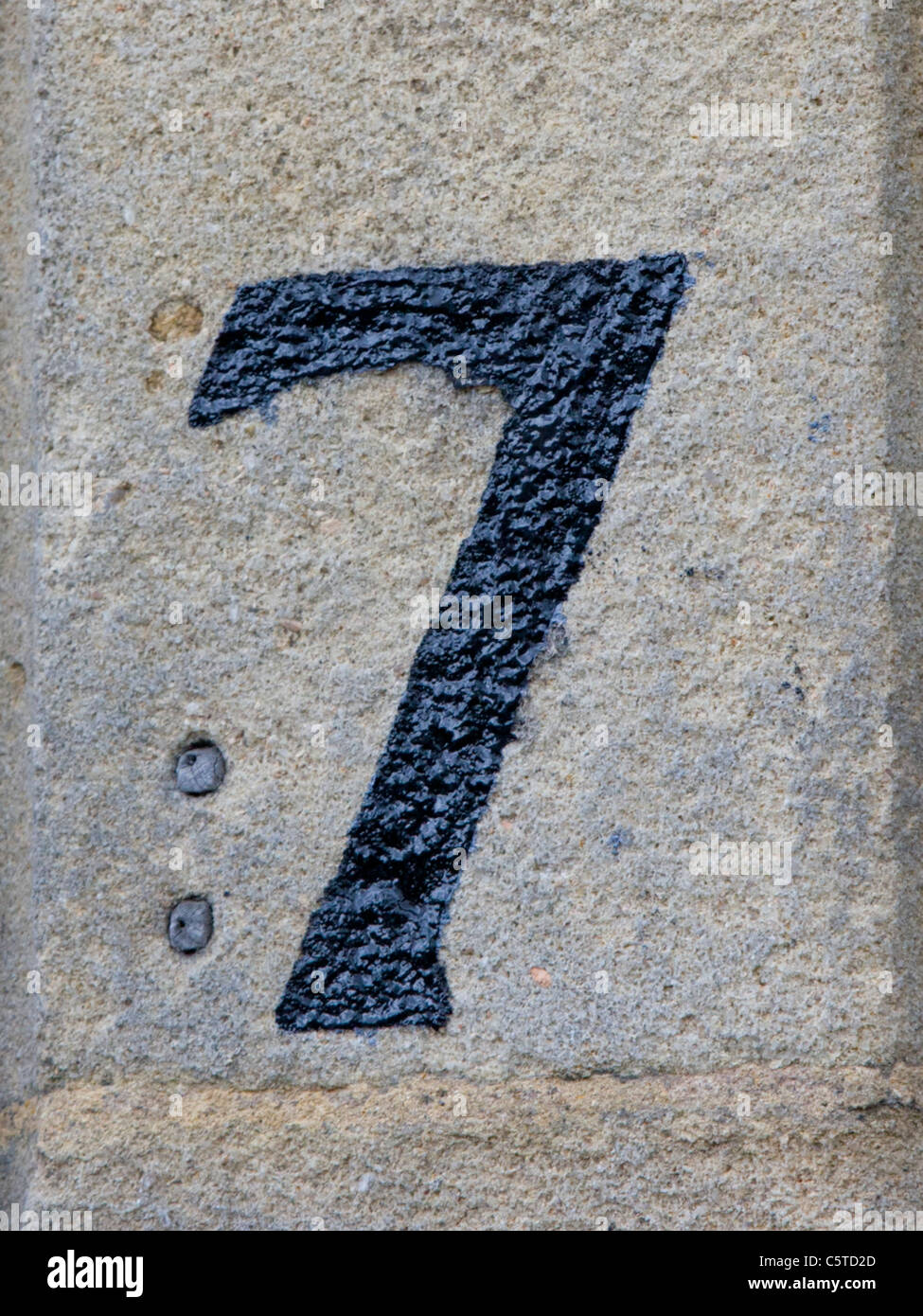 07 character number photograph Stock Photo - Alamy